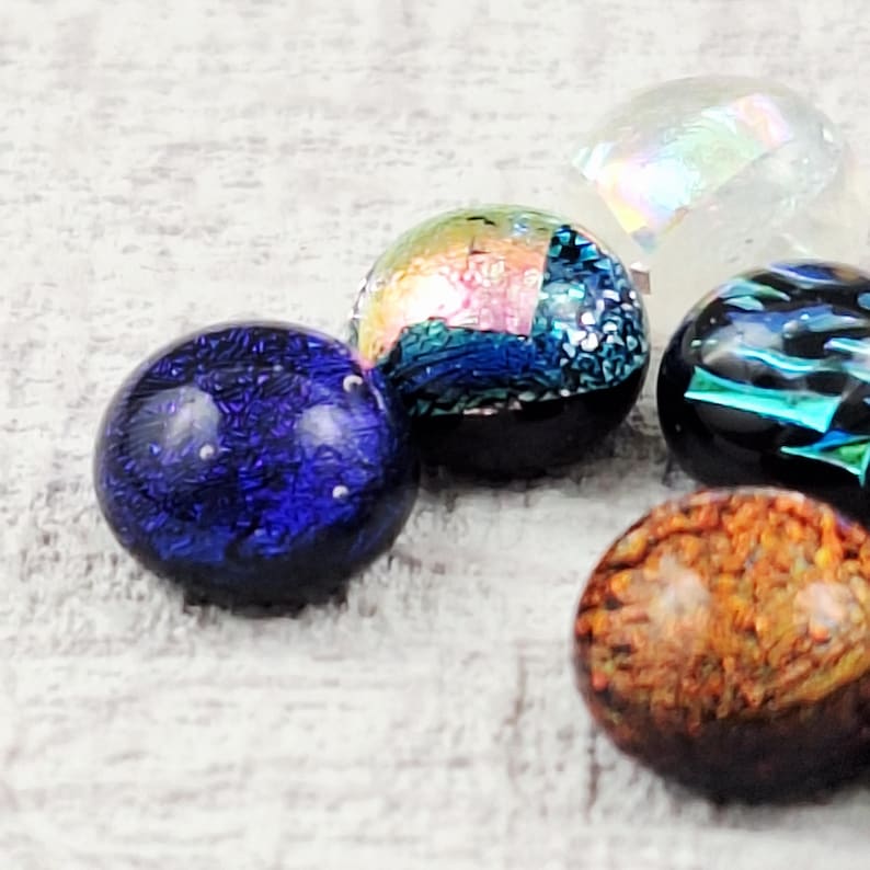 Handmade Glass Cabochons: 6 to 7mm Glass Dots, Pack of 10 - Etsy UK