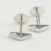 Cufflinks Findings Blanks Sterling Silver Rhodium Plated - Etsy