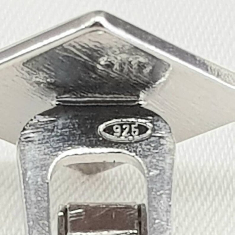Cufflinks Findings Blanks Sterling Silver Rhodium Plated - Etsy