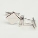 Cufflinks Findings Blanks Sterling Silver Rhodium Plated - Etsy