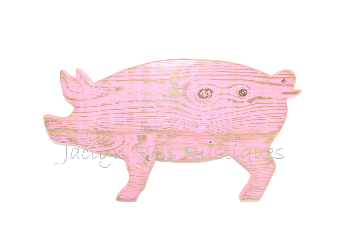 Barnwood Animal Sign Hampshire Pig Sign Wood Animal - Etsy