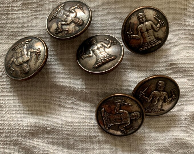Set of 6 Antique Large Firmin and Sons Livery Buttons, Costume ...