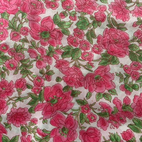 Pink Vintage Fabric - Etsy