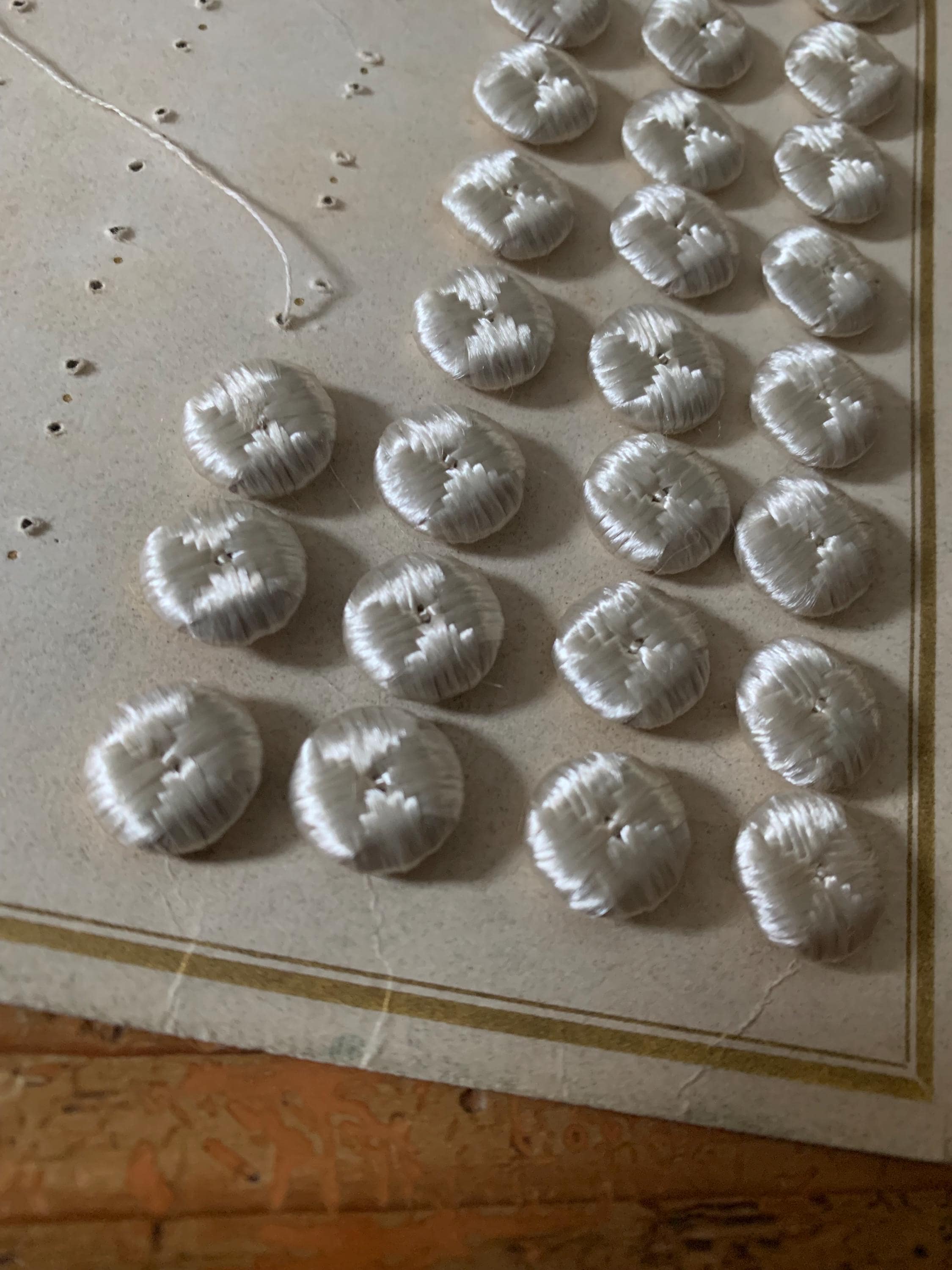 Antique French Silk Buttons, Costume, Couture, - Etsy