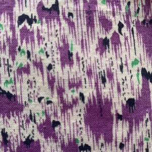 Vintage French Abstract Design Fabric , 245cm Length, Dressmaking ...
