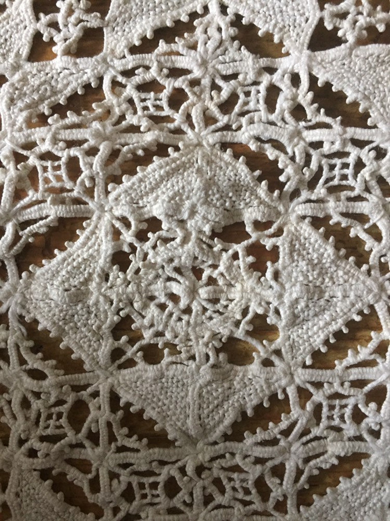 Vintage wide length of handmade lace 390cm length craft | Etsy