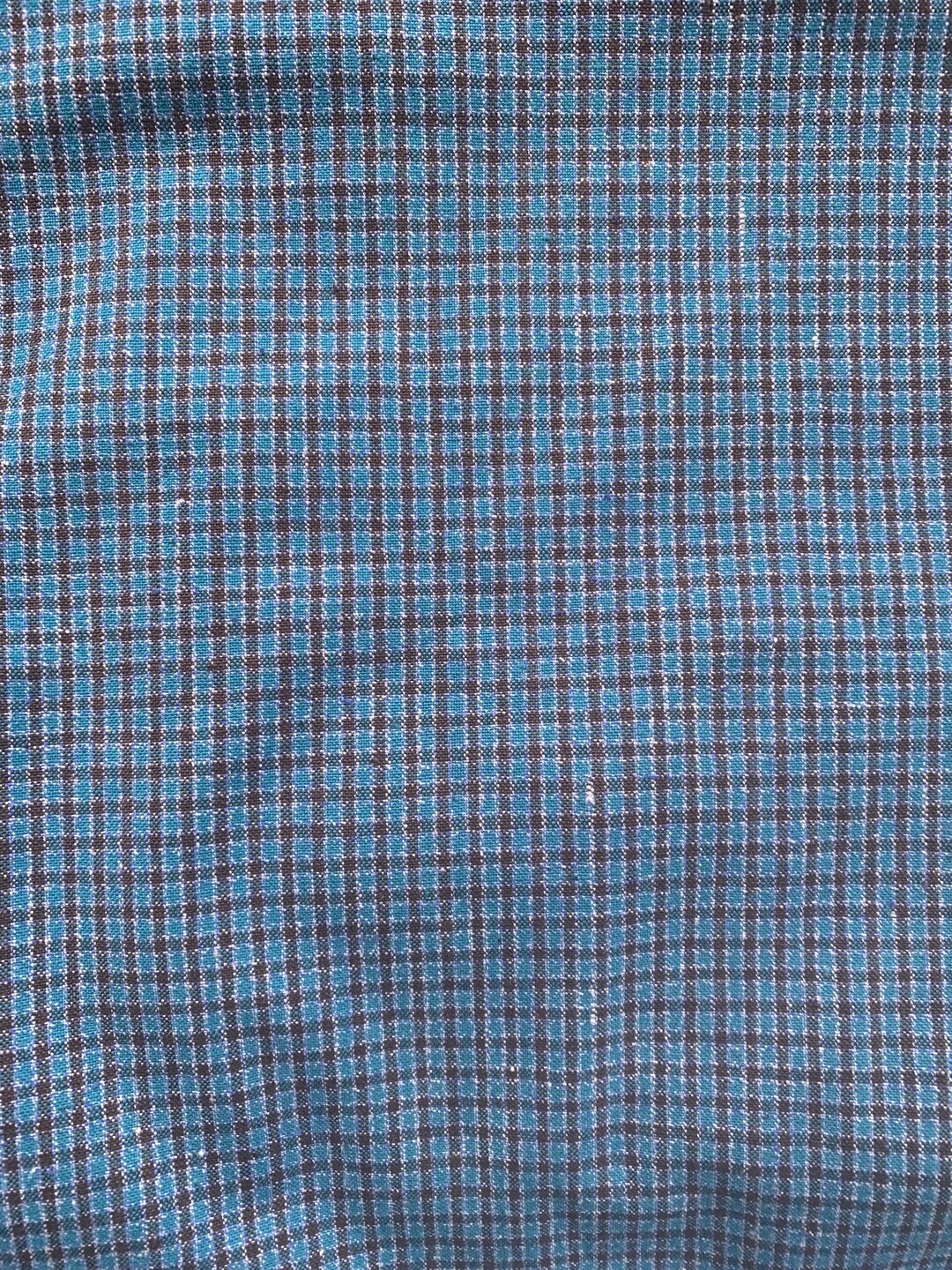 Vintage French Check Fabric, by the Metre, Yardage, Workwear ...