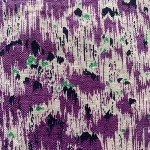 Vintage French Abstract Design Fabric , 245cm Length, Dressmaking ...