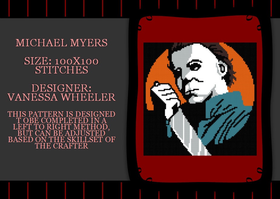 Michael Myers Graph PATTERN ONLY With Written Instruction - Etsy