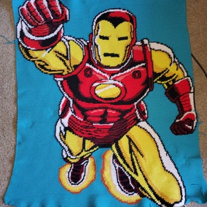 Iron Man Graph PATTERN ONLY With Written Instruction - Etsy