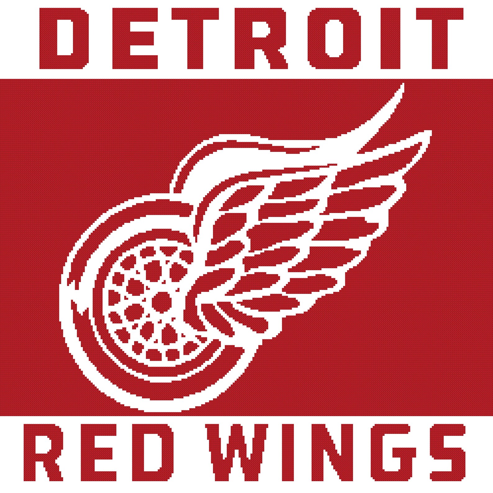 Detroit Red Wings Graph PATTERN ONLY With Written Instruction - Etsy Canada