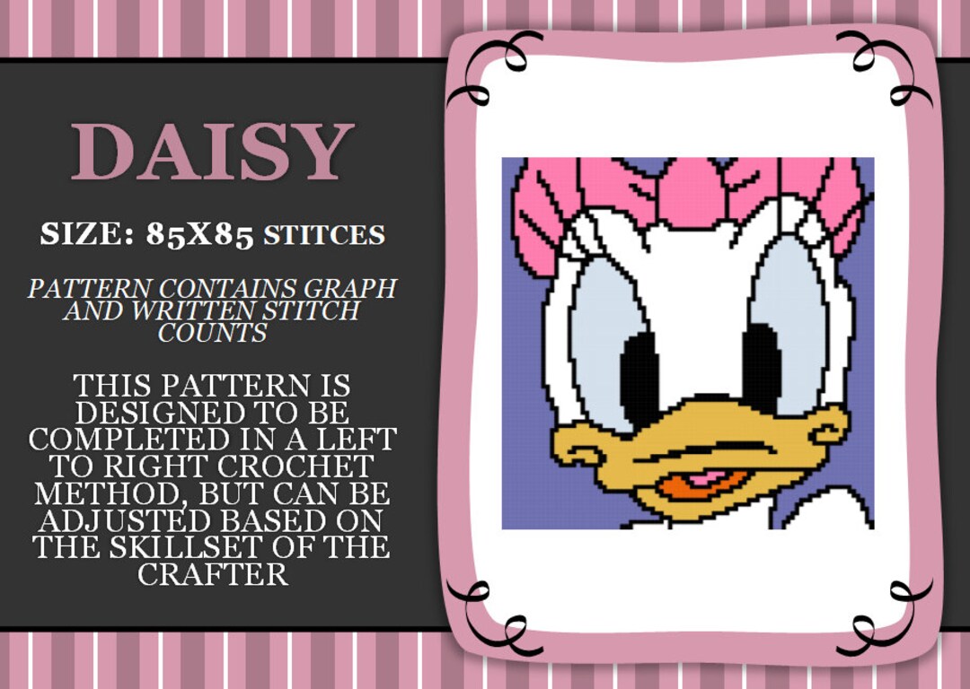 Daisy Graph PATTERN ONLY With Written Stitch Counts - Etsy