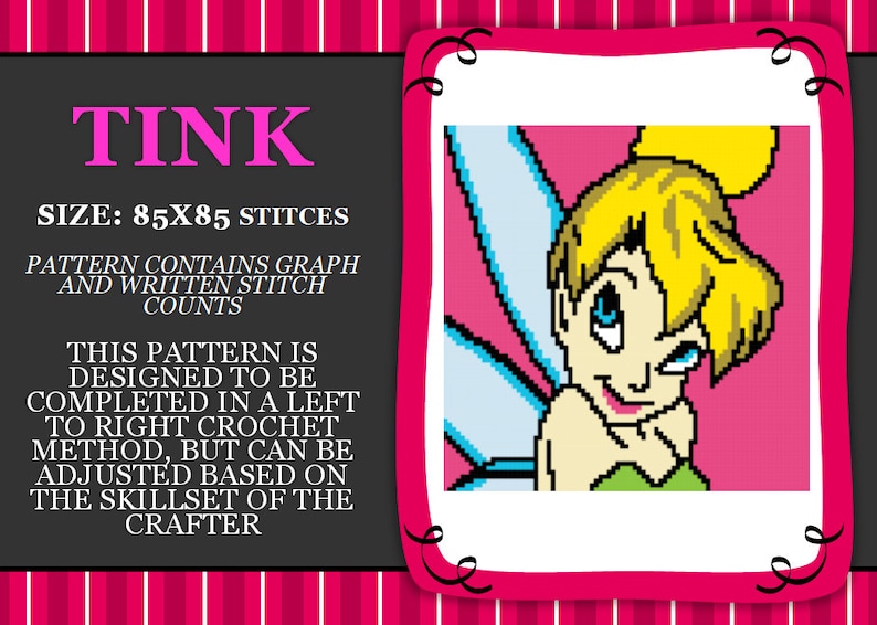 Tink Graph PATTERN ONLY With Written Stitch Counts - Etsy