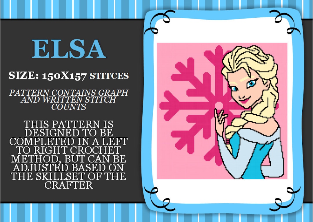 Elsa Graph PATTERN ONLY With Written Stitch Counts - Etsy