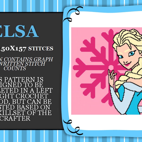 Crochet Elsa Blanket - Etsy