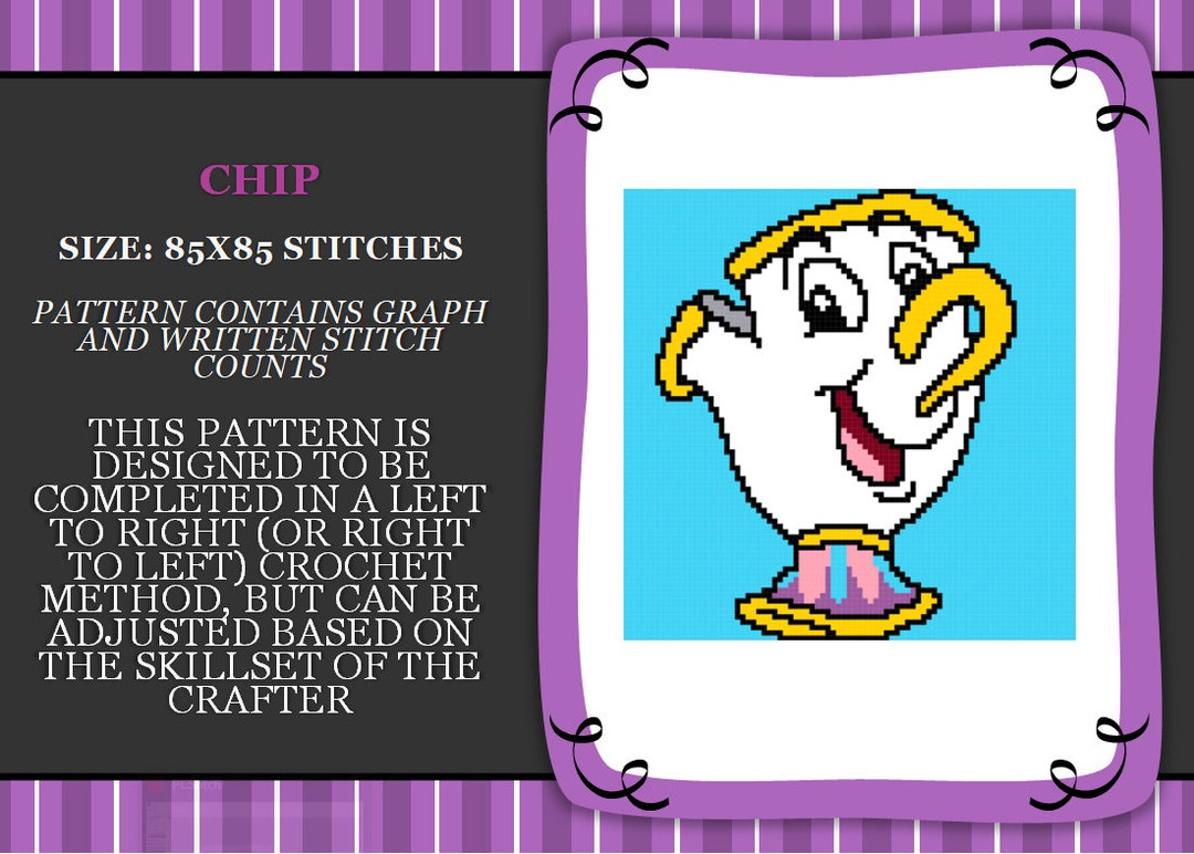 Beast Graph PATTERN ONLY With Written Stitch Counts - Etsy