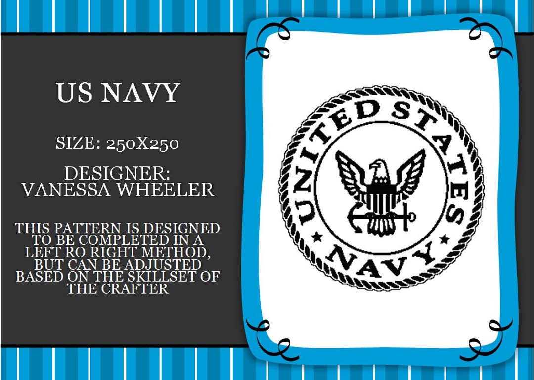 US Navy Graph PATTERN ONLY With Written Instruction - Etsy