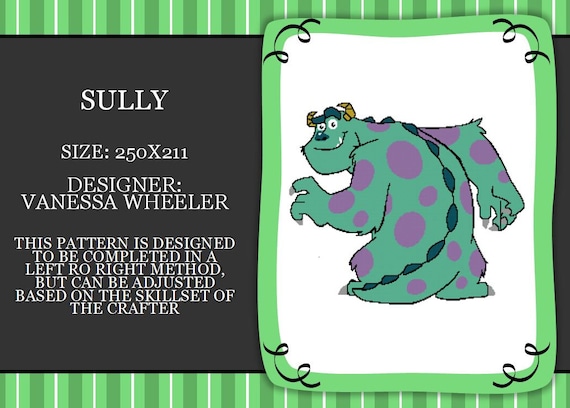 Sully Graph PATTERN ONLY With Written Instruction - Etsy