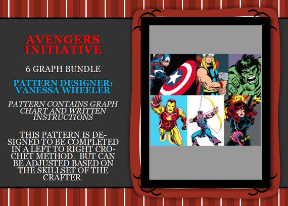 Avengers Initiative Bundle PATTERNS ONLY With Written | Etsy