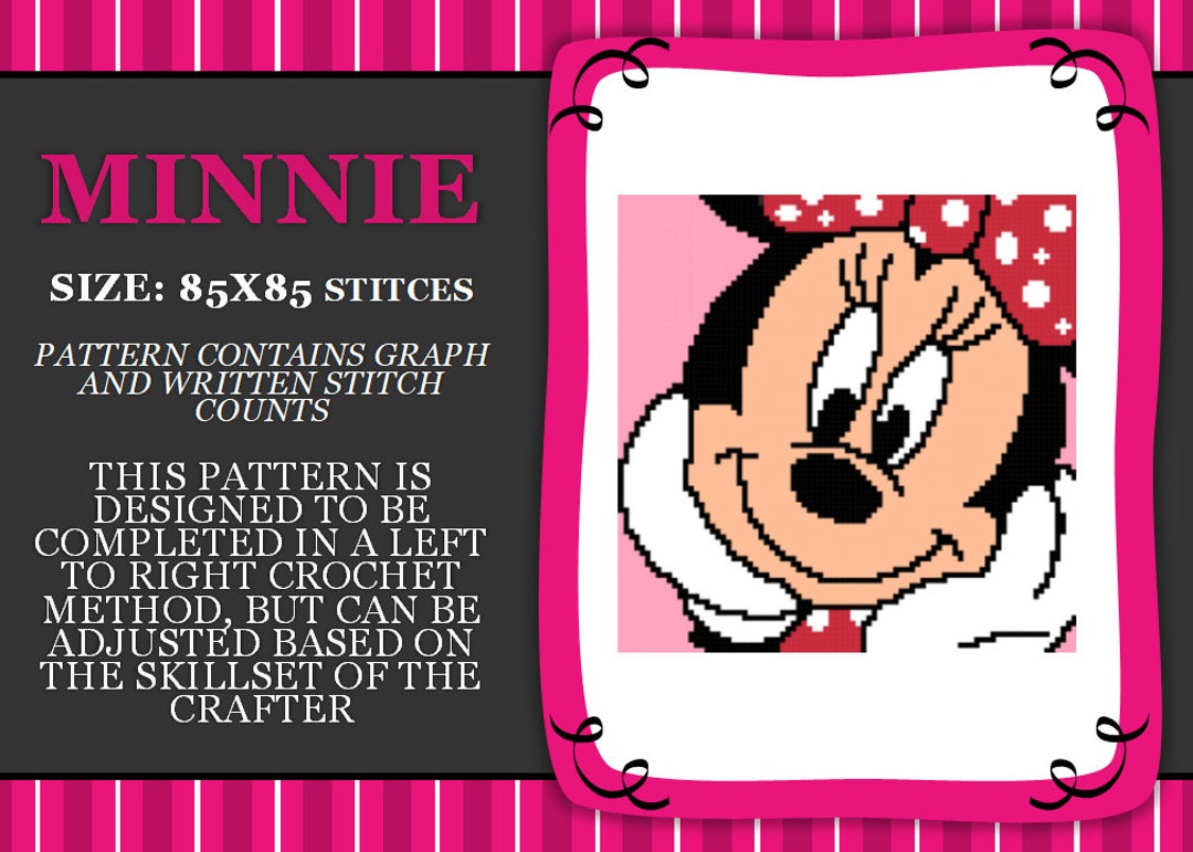 Minnie Graph PATTERN ONLY With Written Stitch Counts - Etsy