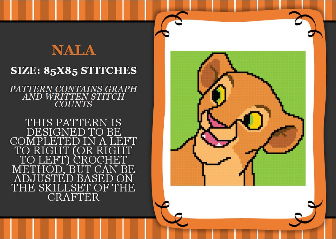 Nala Graph PATTERN ONLY With Written Stitch Counts - Etsy