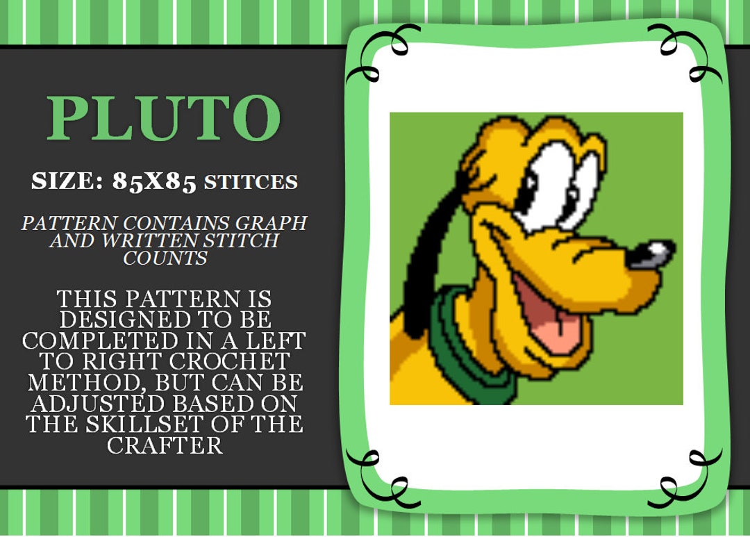 Pluto Graph PATTERN ONLY With Written Stitch Counts - Etsy