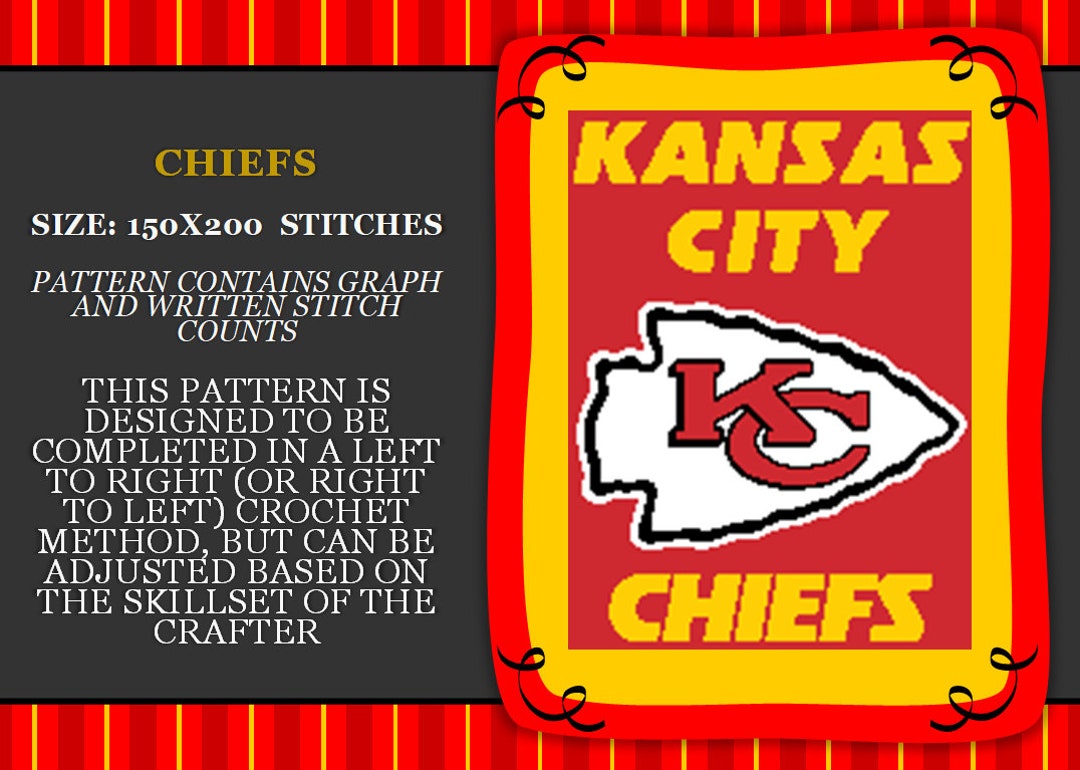 Chiefs Graph PATTERN ONLY With Written Stitch Counts - Etsy