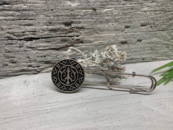 Ponchon Needle / Brooch Metal Silver Old Silver Celtic Pattern - Etsy