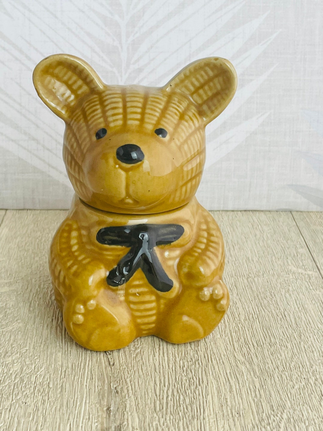 Teddy Bear Honey Pot - Storage Pot for Honey Preserves or Sugar - Bear ...