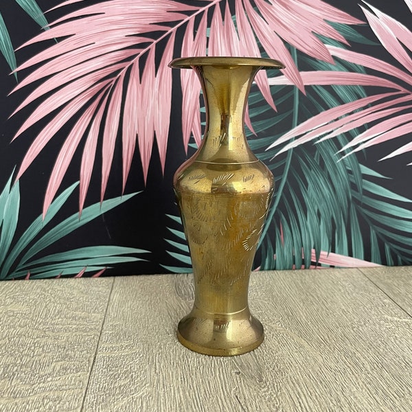 Engraved Vase Brass at Marcus Glennie blog