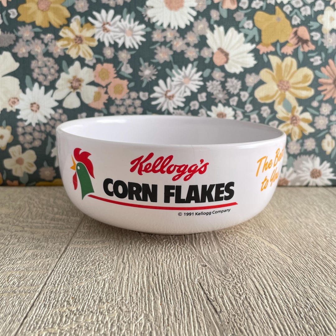 Retro Kellogg’s Cornflakes Cereal Bowl – Kitchen Breakfast Memorabilia ...