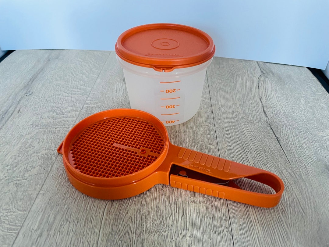 Tupperware Flour Sifter and Storage Container Harvest Orange Colourway ...