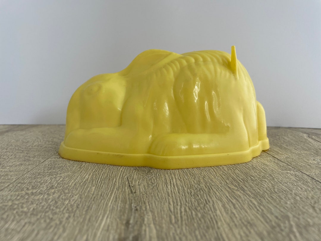 Pastel Yellow Plastic Bunny Rabbit Jelly Mould Ideal for Birthday Party ...