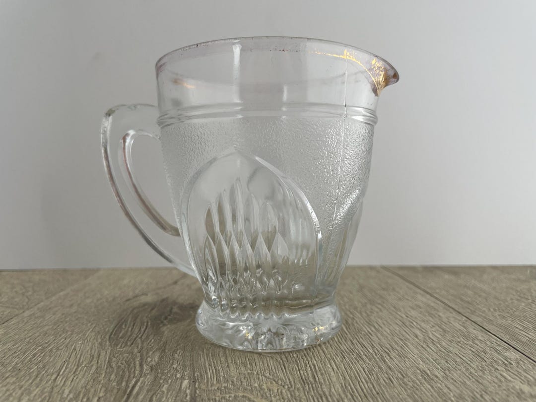 Vintage Sherdley Clear Glass Milk Jug From Nordic Range - Etsy
