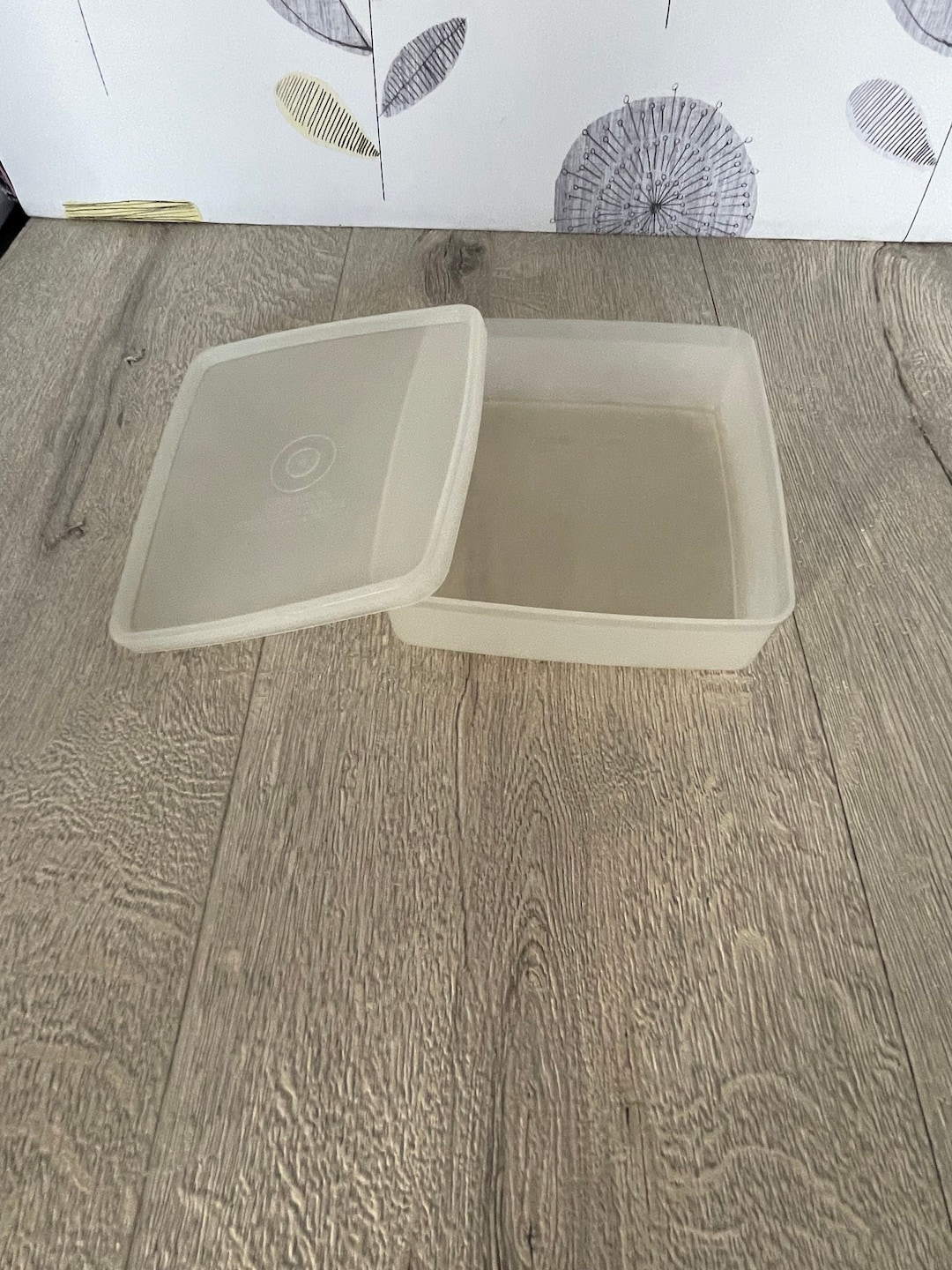Clear Tupperware Sandwich Keeper Box With Split Lid Vintage Storage ...