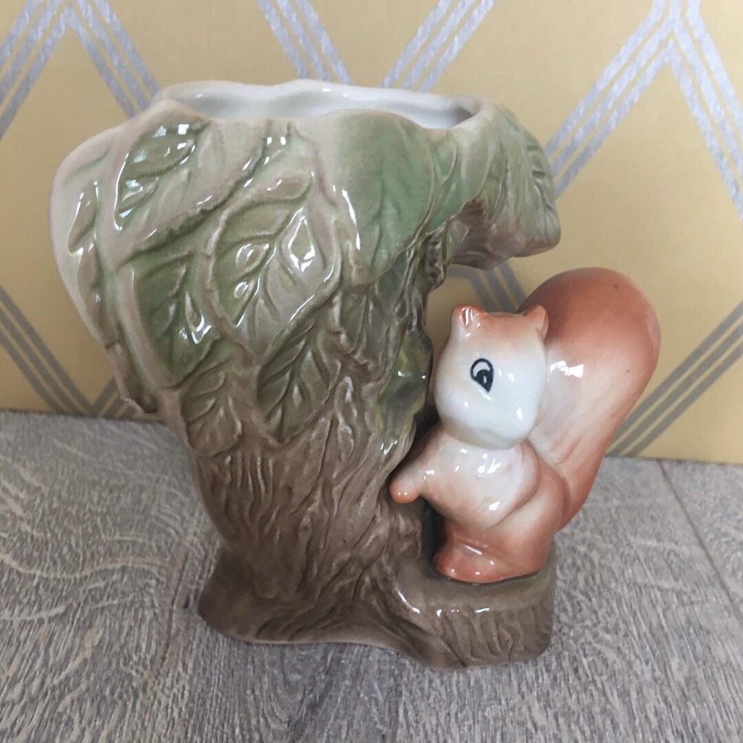 Witheansea Squirrel Posy Vase - Fauna Tree Style, Eastgate Pottery - Etsy