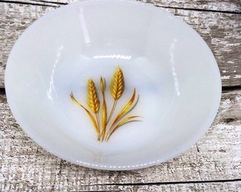 Fire King Bowl Wheat Pattern - Etsy