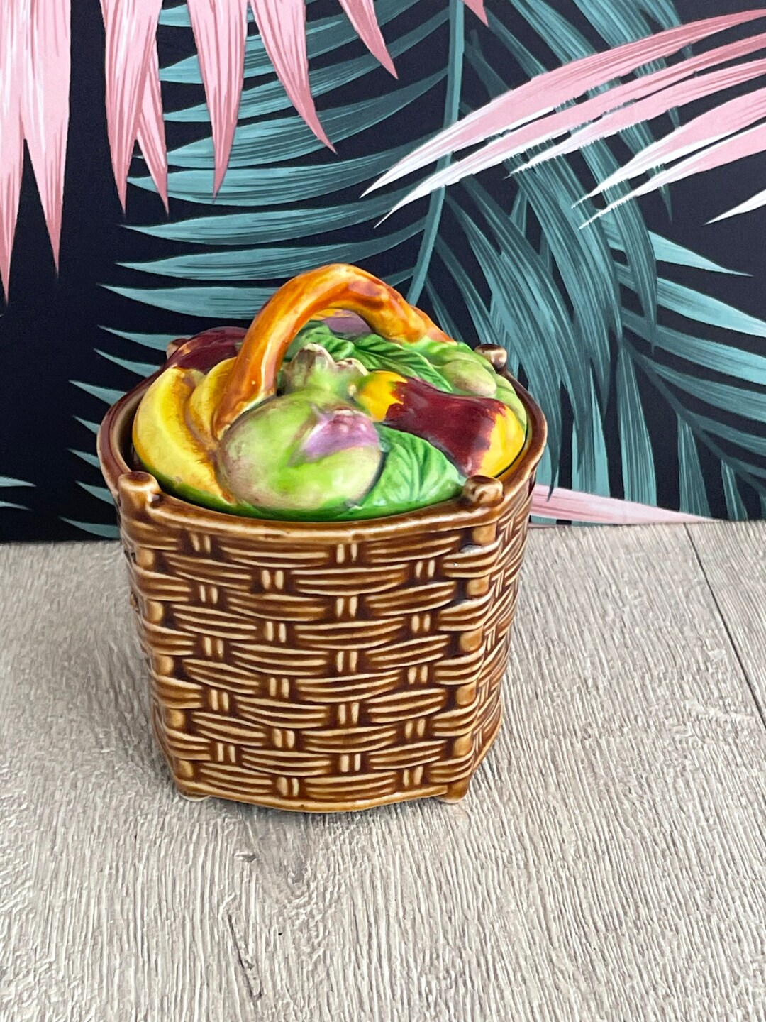 Fruit Jam Pot Vintage Storage Pot for Preserves Decorative Basket Jar ...