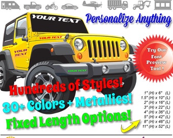 Jeep Lettering | Etsy