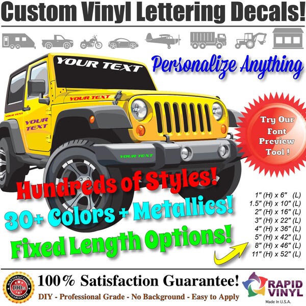 Jeep Lettering Decal - Etsy