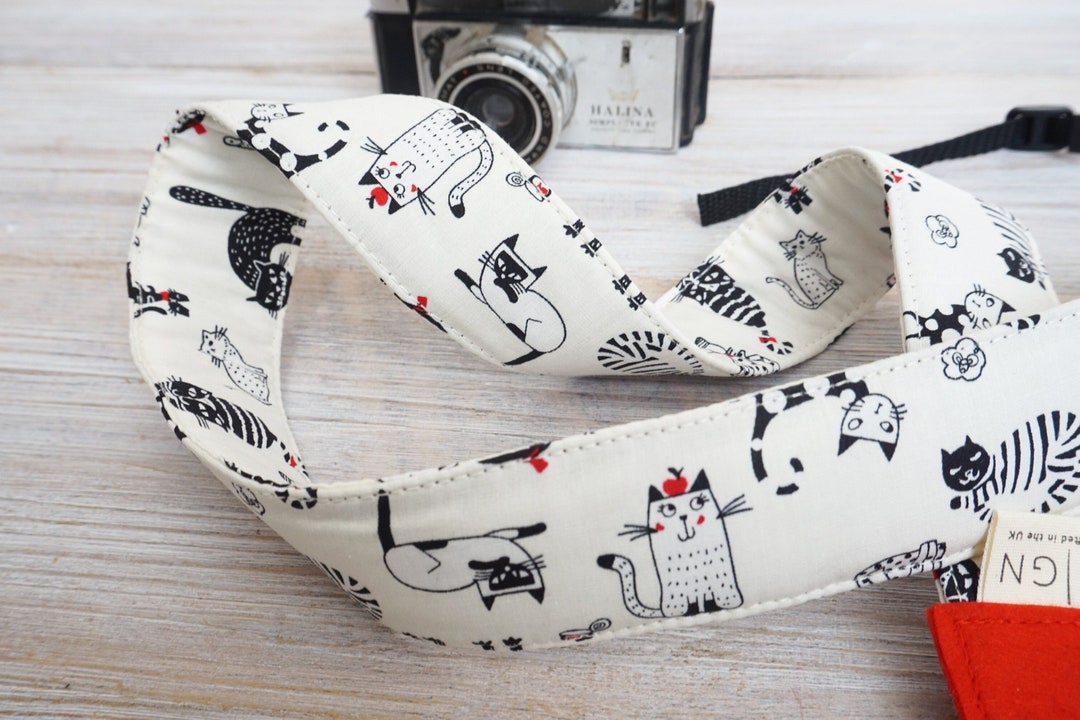 Cute Cat Camera Strap, New Cat DSLR Camera or Binocular Strap, Animal ...