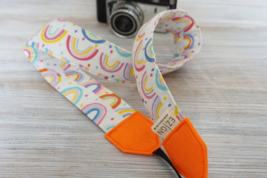New Rainbow Camera Strap, Cute Rainbows DSLR Camera Strap, Pride ...