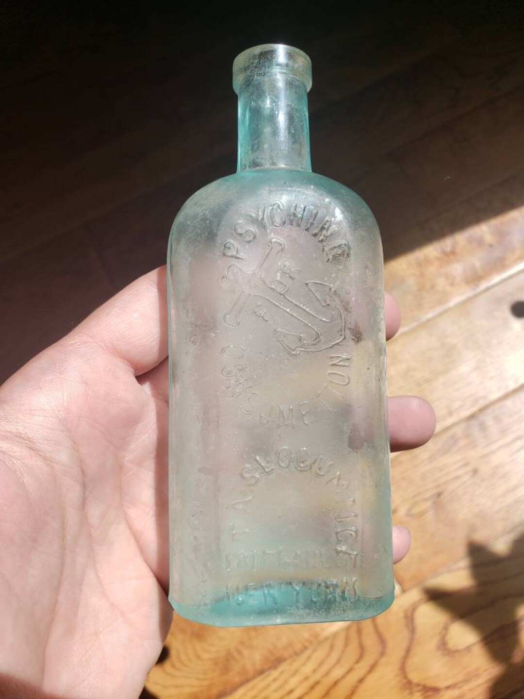 Antique Psychine Consumption T.A. Slocum New York Bottle W/embossed ...
