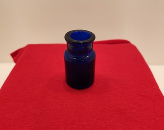 2 Vintage Glass Bottles Small Miniature Colored Bottles / Wheaton ...