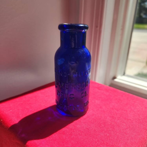 Cobalt Blue Bottle - Etsy