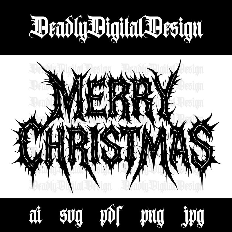 Christmas Heavy Metal Png - Etsy
