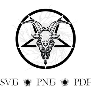 Baphomet Svg Sigil of Baphomet Logo Gothic Svg File for - Etsy Canada