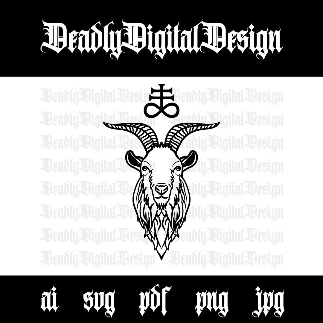 Baphomet, Leviathan Cross, Digital Download, Ai, Pdf, Jpg, Png, Svg ...