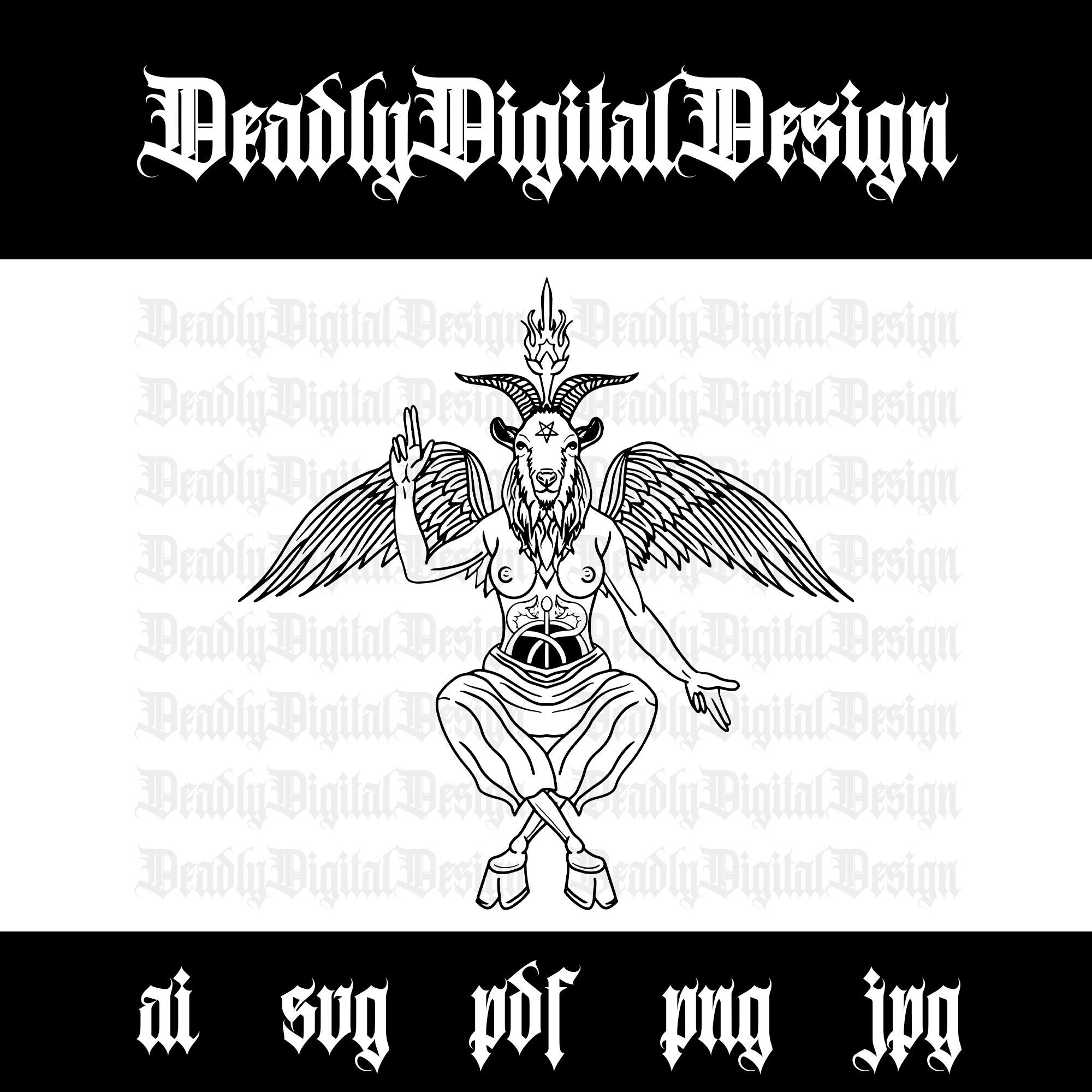 Baphomet Figure, Digital Download, Ai, Pdf, Jpg, Png, Svg, as Above so ...