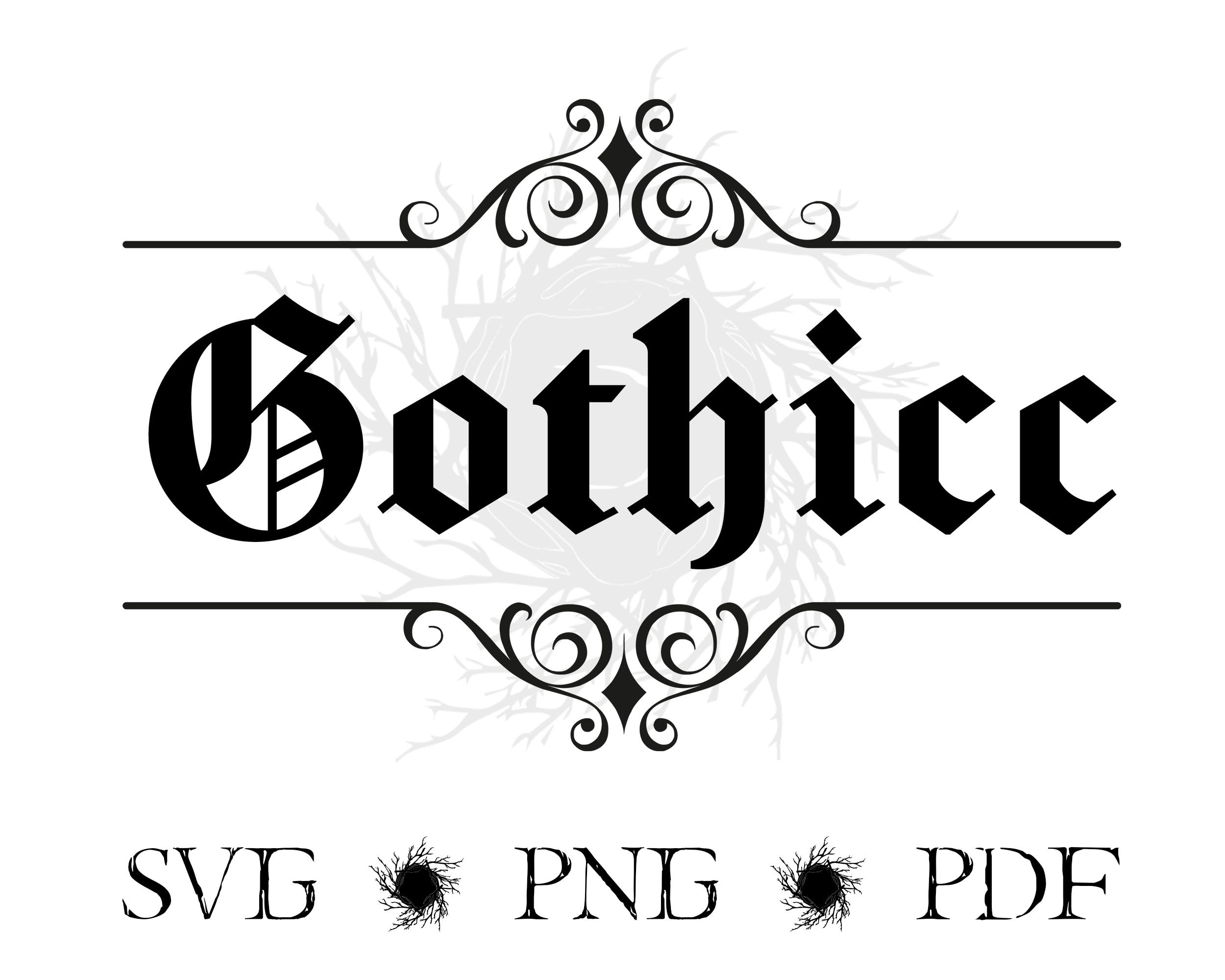 Gothic Svg Gothicc Goth Svg File Svg for Shirt Svg for - Etsy Denmark